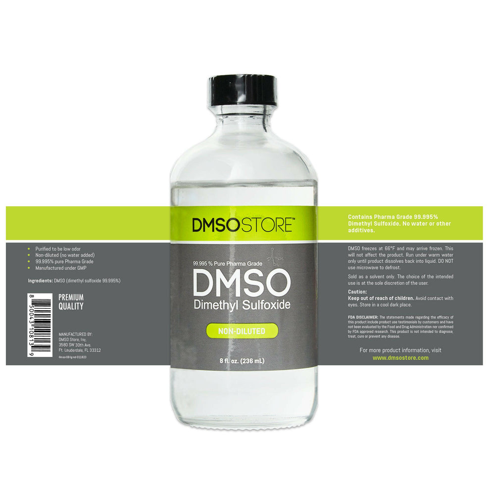 DMSO Liquid 8oz Glass Bottle High-Purity Pharma Grade | Made in USA ...