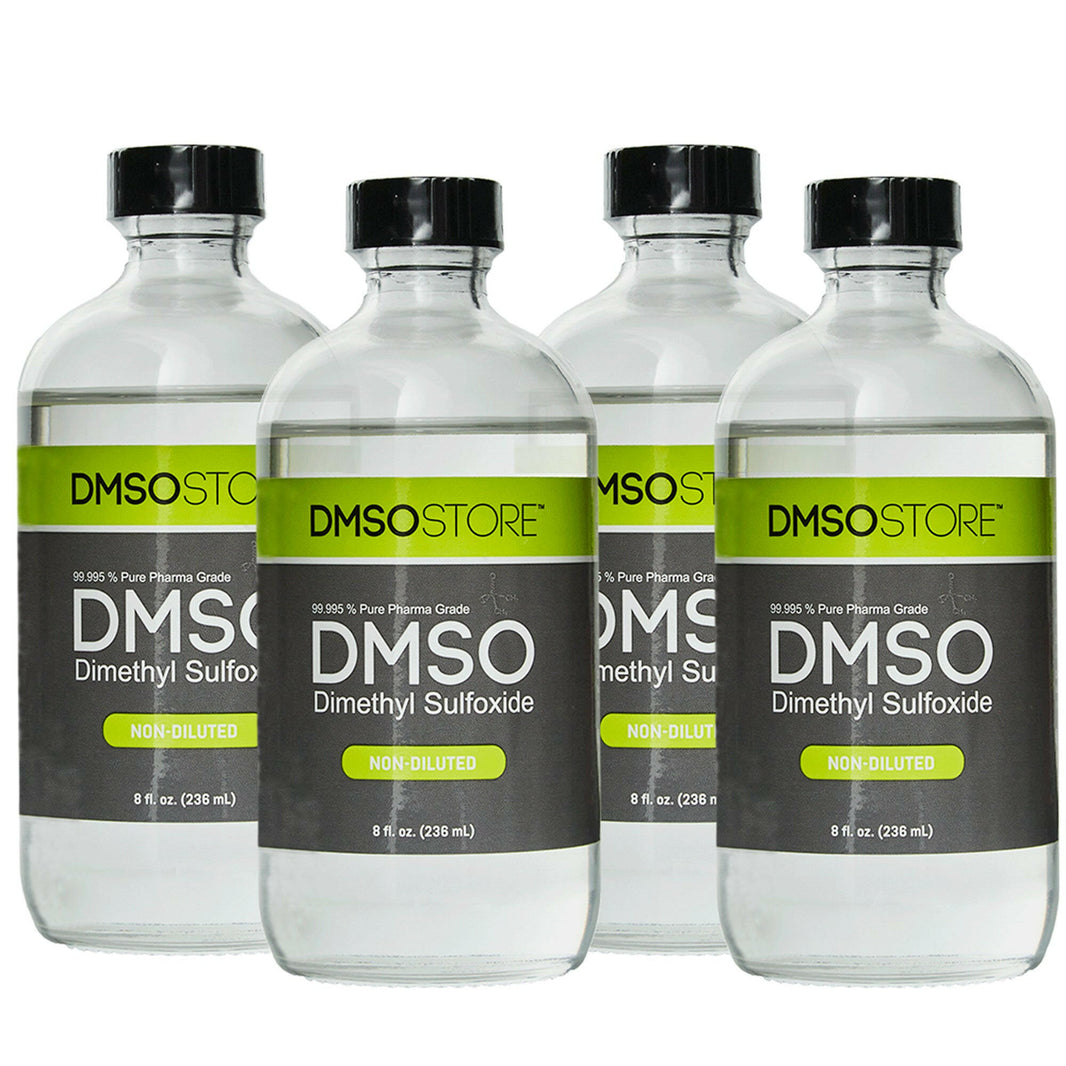 DMSO Liquid in Glass Bottle